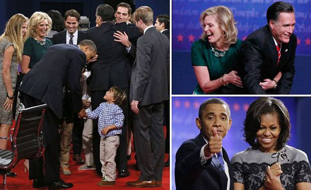 Obama shares tender moment with Romney's grandson, Michelle and Ann ...