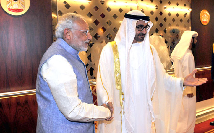 PM Modi thanks Zayed Al Nahyan for ceremonial welcome - FacenFacts
