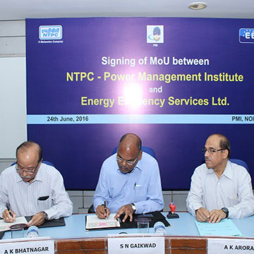 MoU for training between NTPC-PMI and EESL - FacenFacts